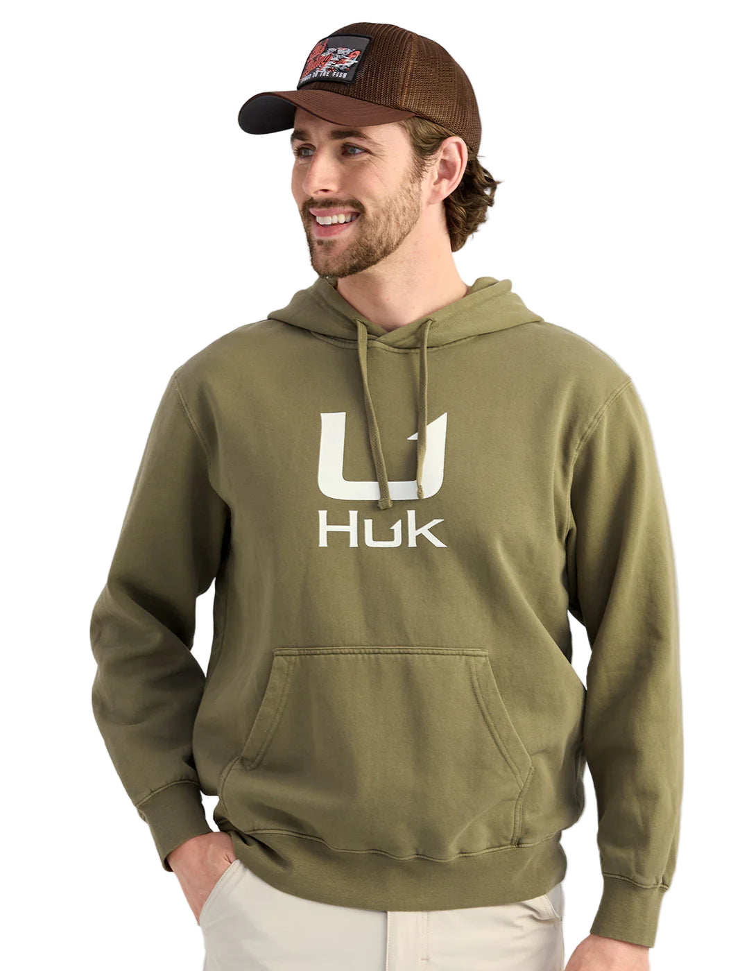 Huk Barb U Cotton Fleece Moss – etcoutfitters