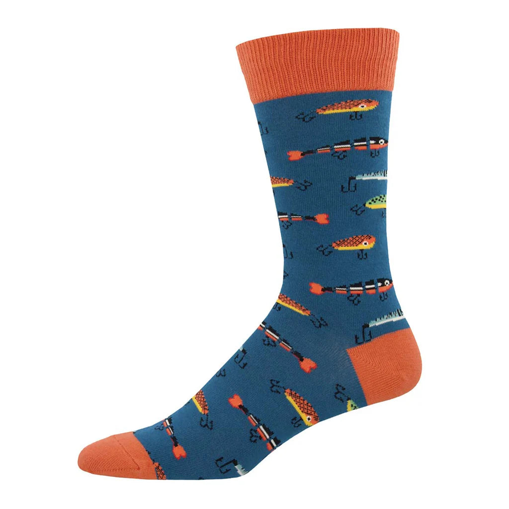Sock Smith Just Fishin' Steel Blue Socks – etcoutfitters